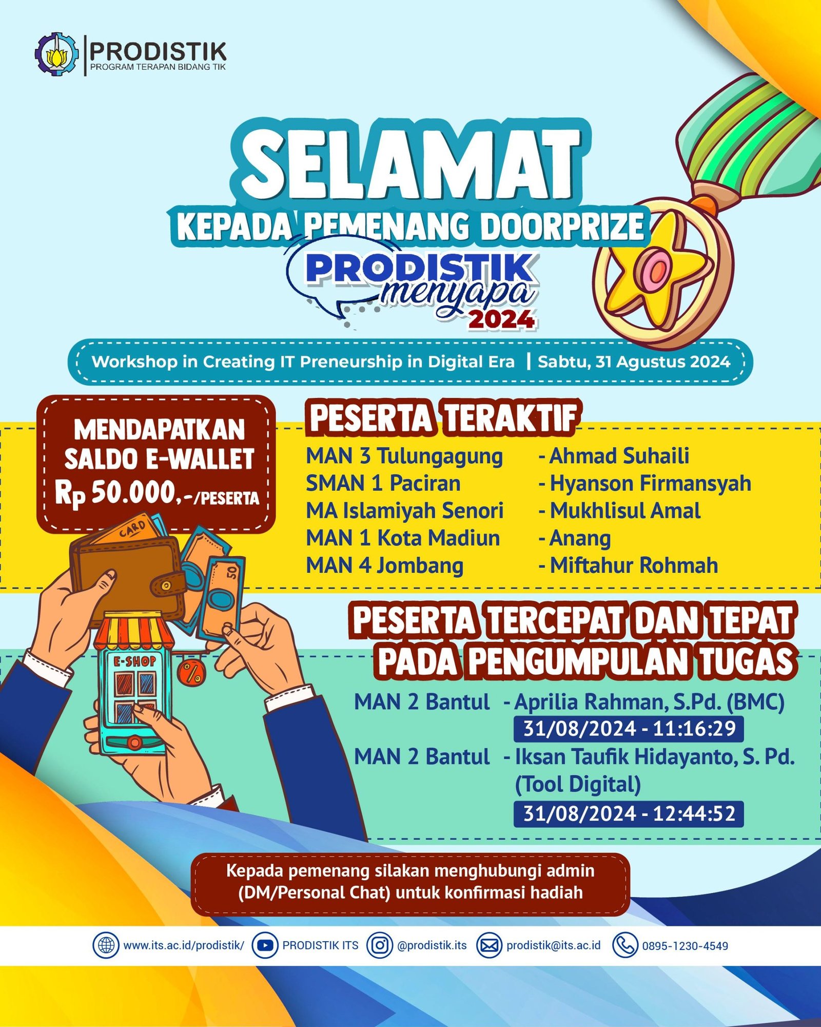 Dua Instruktur Prodistik MAN 2 Bantul Dapat Doorprize dalam Acara ...