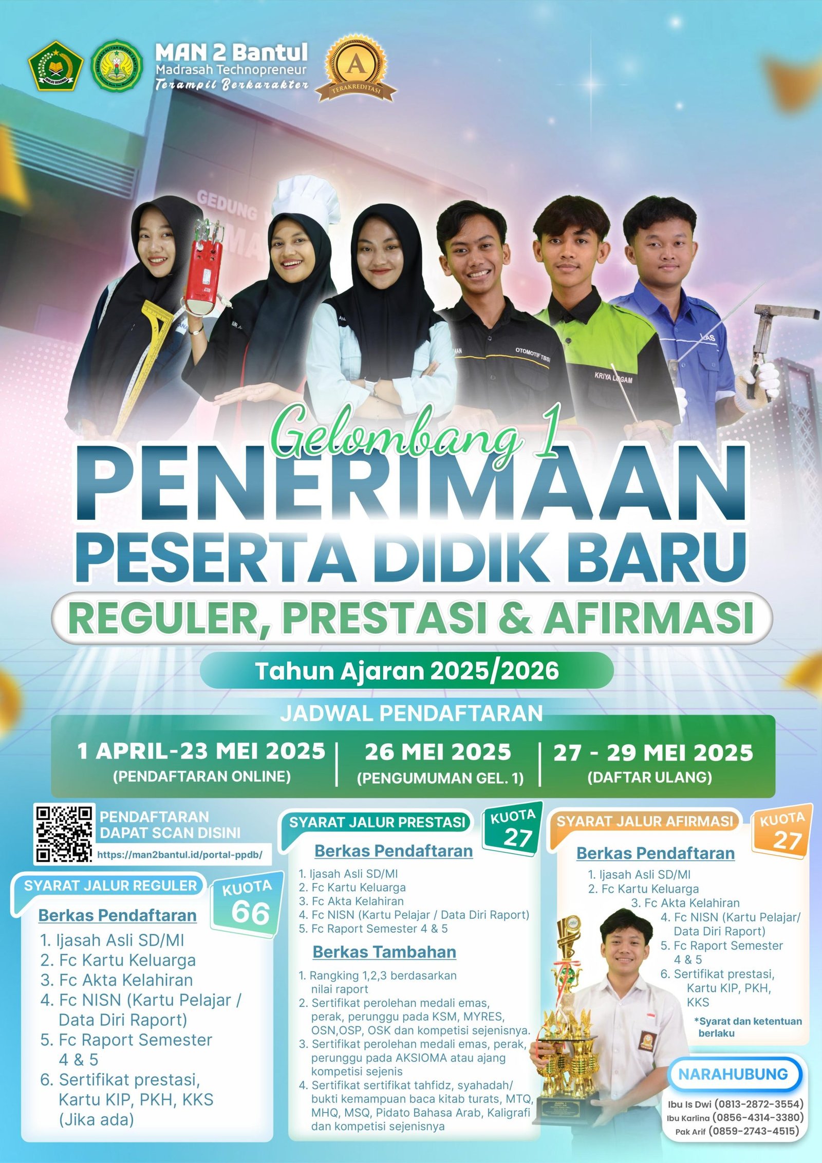 PENERIMAAN PESERTA DIDIK BARU (PPDB) MAN 2 BANTUL 2025/2026 - MAN 2 Bantul